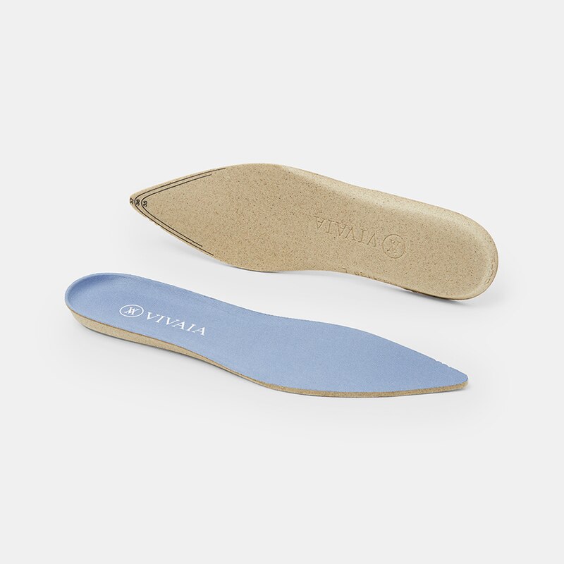 Breathable Pointed-toe Insoles in Denim Blue | Accessories | VIVAIA