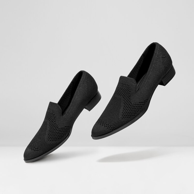 Almond Pointed Loafers in Deep Ebony-Sustainable & Washable | VIVAIA
