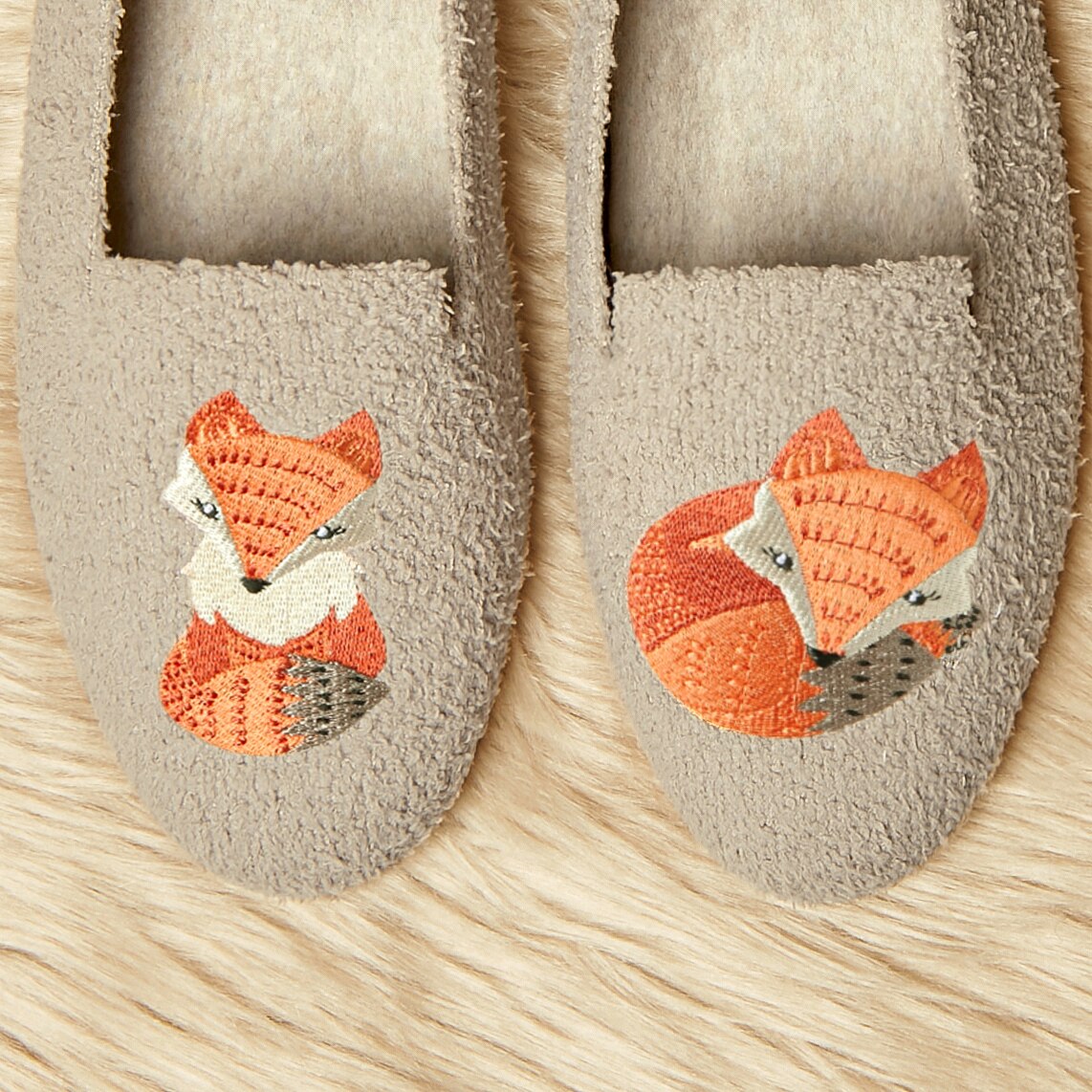 Audrey Round Toe Terry Knit Loafer For Bunions In Latte Fox VIVAIA Audrey Round Toe Terry Knit Loafer For Bunions In Latte Fox VIVAIA