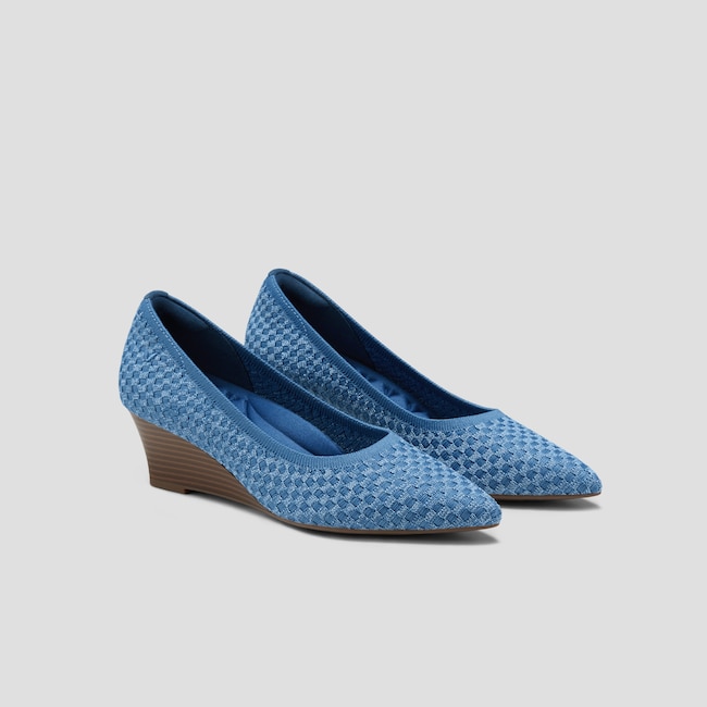 Aria Pointed-Toe Wedge-Sustainable | VIVAIA
