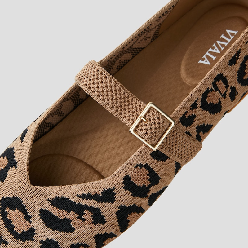 Square Toe Mary Jane Margot Mary Jane Dark Leopard Eu35 Vivaia