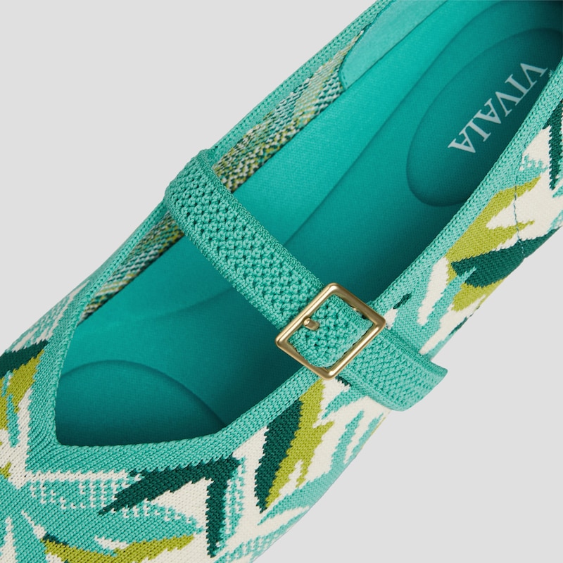 Square Toe Mary Jane Margot Mary Jane Turquoise Tropical Eu35 Vivaia