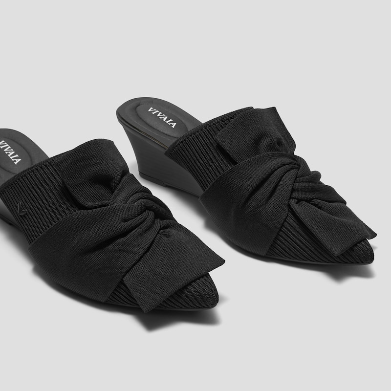 Closed Toe Wedge Sandalsyaffa Wedge Black Eu43 Vivaia