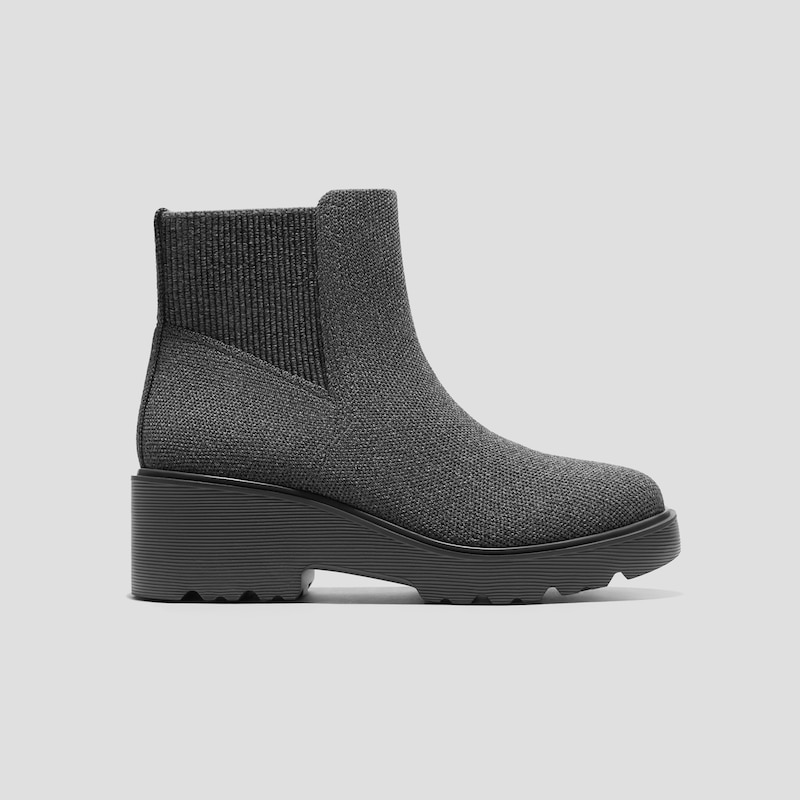 Round Toe Wedge Boots Vivaia